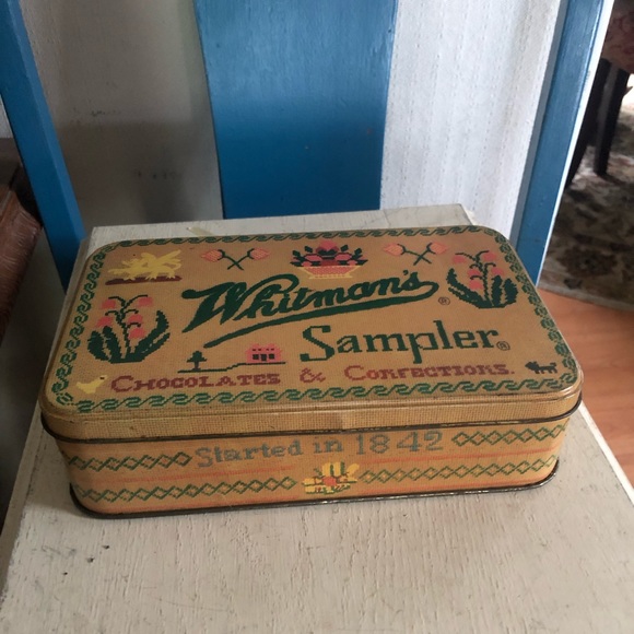 Vintage | Accents | Vintage Whitmans Sampler Collectible Hinged Tin ...